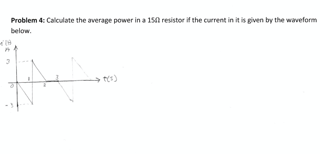 Solved Problem 4: Calculate the average power in a 152 | Chegg.com