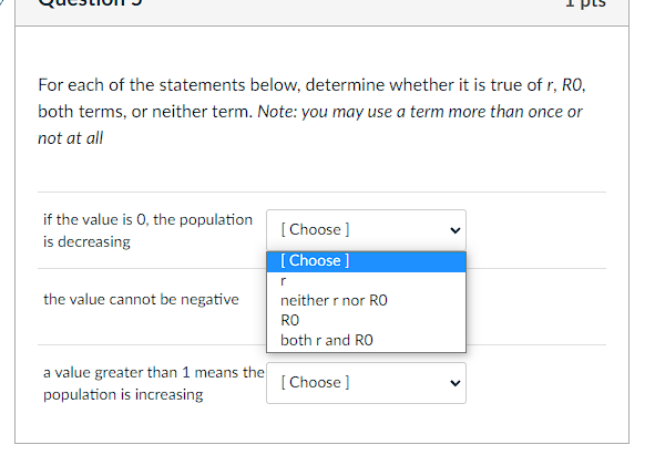 Solved For each of the statements below, determine whether | Chegg.com