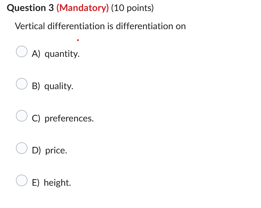 Solved Question 3 (Mandatory) (10 points) Vertical | Chegg.com