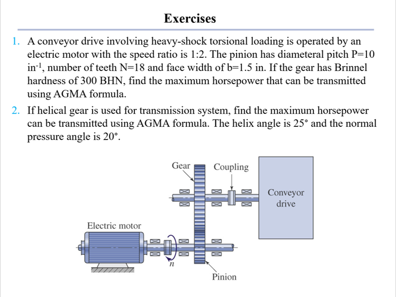 If helical gears is used for transmission system, | Chegg.com