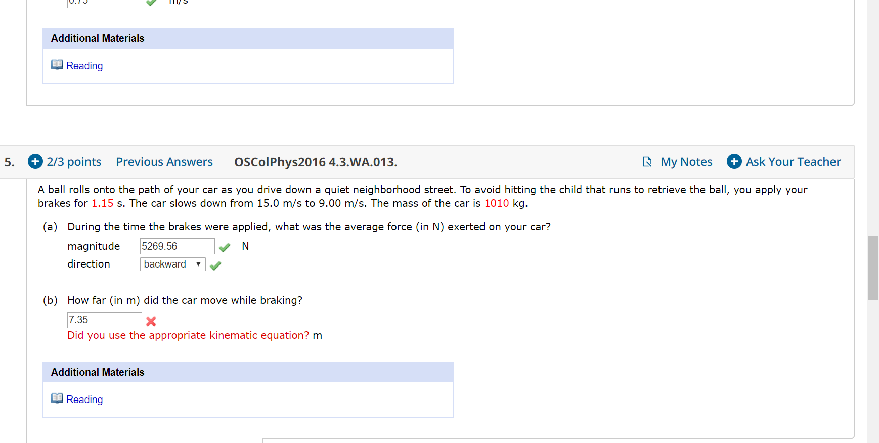 Solved U . 111 S Additional Materials Reading 5. + 2/3 | Chegg.com