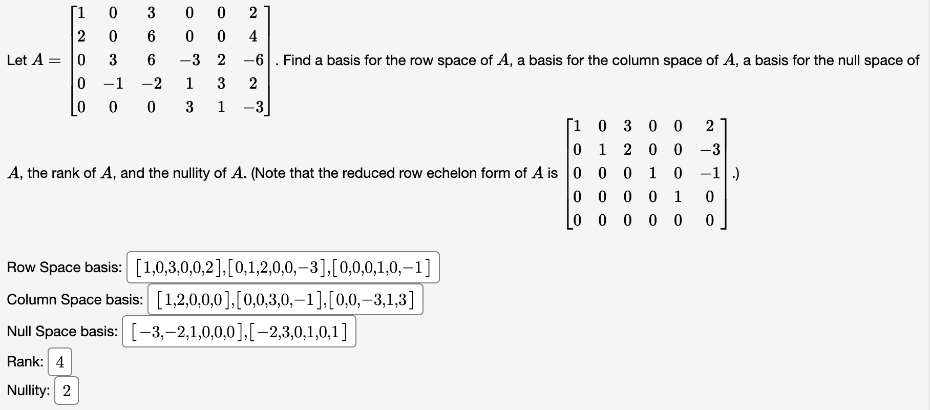 Solved Let A be a 4 x 5 matrix. If ai, a2, and a4 are | Chegg.com