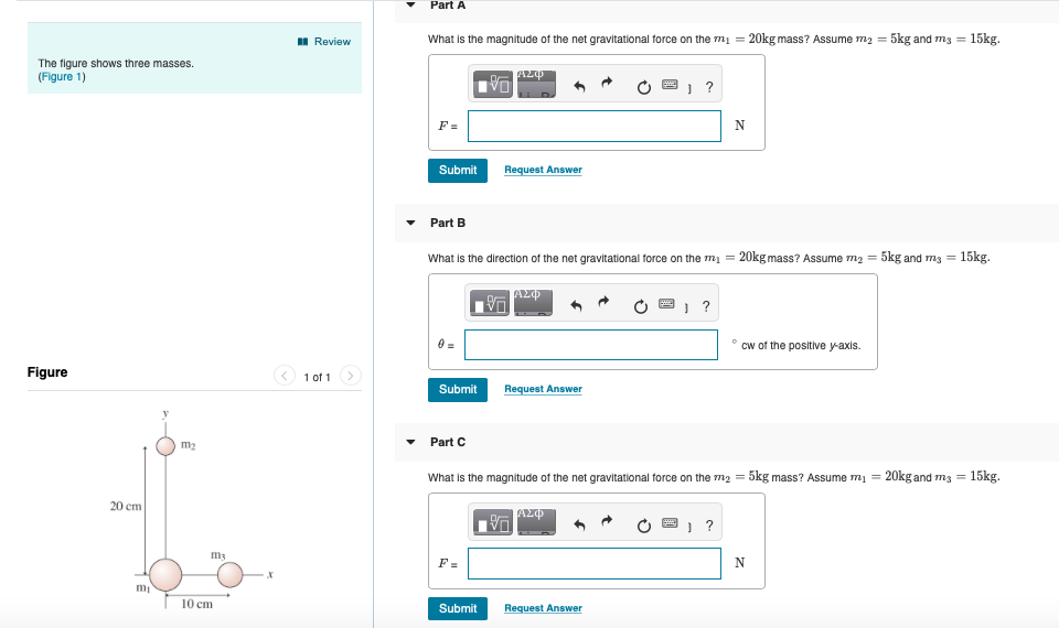 Solved Part A What is the magnitude of the net gravitational | Chegg.com