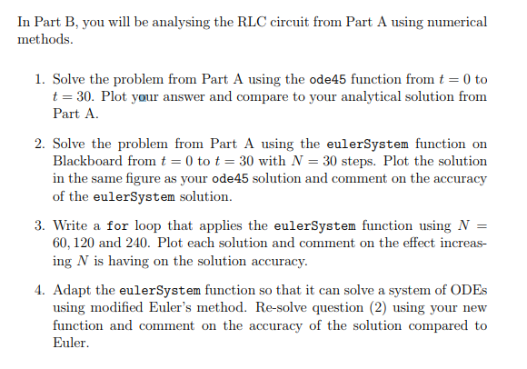 I need help with Question (Part b) Part A is shown | Chegg.com