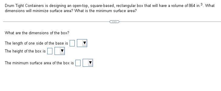 Solved Drum Tight Containers is designing an open-top, | Chegg.com