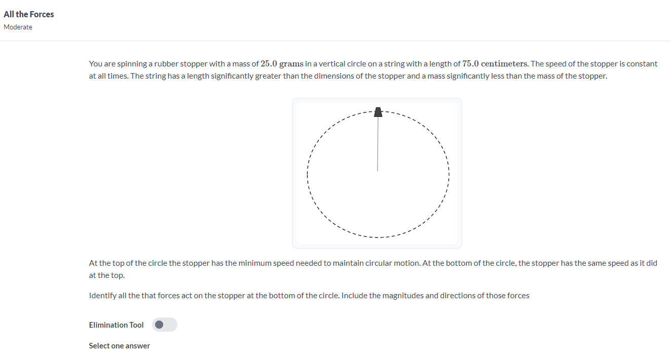 Solved You are spinning a rubber stopper with a mass of 25.0 | Chegg.com
