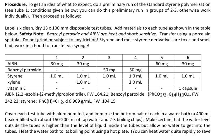 Solved this is the experiment q: How does vitamin E | Chegg.com