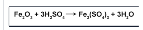 Solved Fe2O3+3H2SO4→Fe2(SO4)3+3H2O | Chegg.com