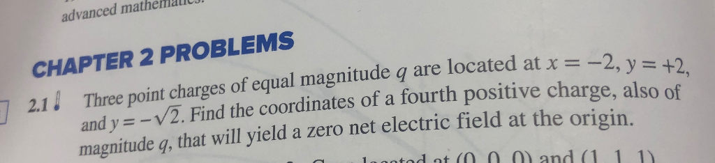 Solved advanced mathemalilJ CHAPTER 2 PROBLEMS 2.1 Three | Chegg.com