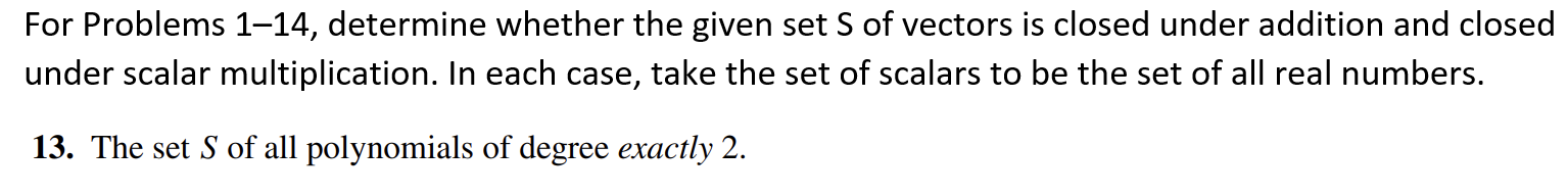 Solved For Problems 1 14 Determine Whether The Given Set S