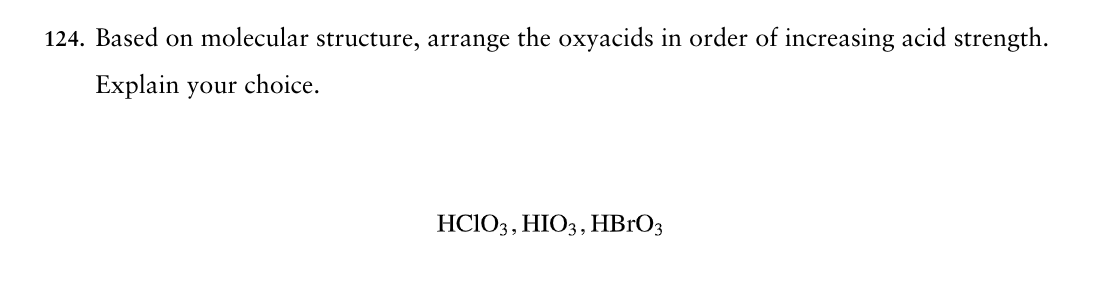 Solved 122. Based on molecular structure, arrange the binary | Chegg.com