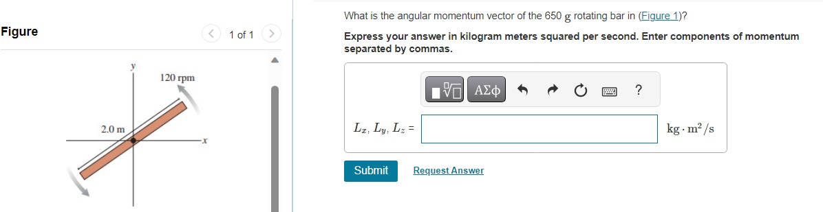 Solved FigureWhat is the angular momentum vector of the 650g | Chegg.com