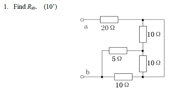 Solved 1. Find Rab. | Chegg.com