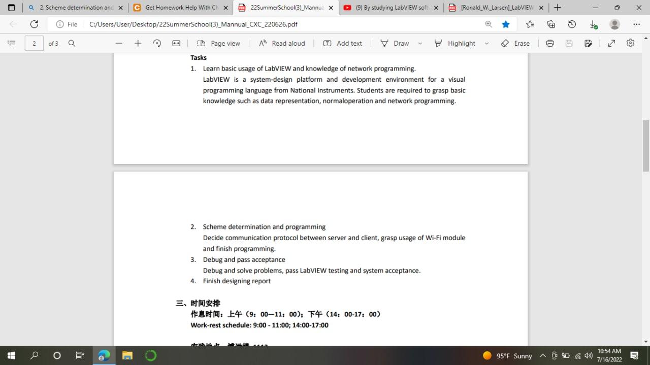 Solved 1. Learn basic usage of LabVIEW and knowledge of | Chegg.com