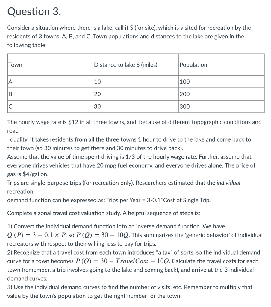 Solved Question 3. Consider a situation where there is a | Chegg.com
