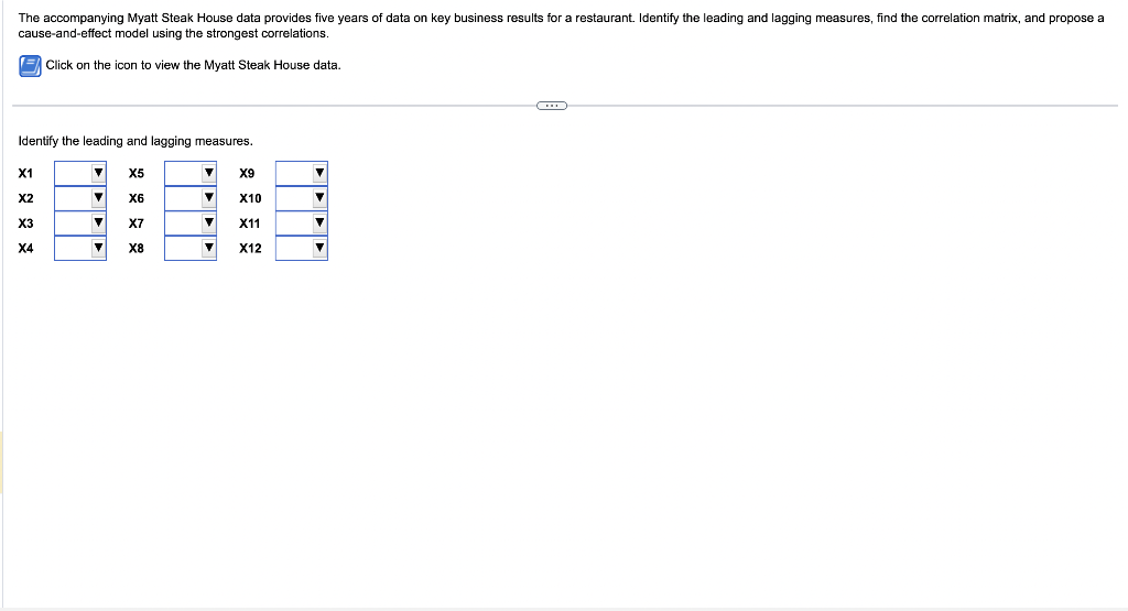cause-and-effect model using the strongest | Chegg.com