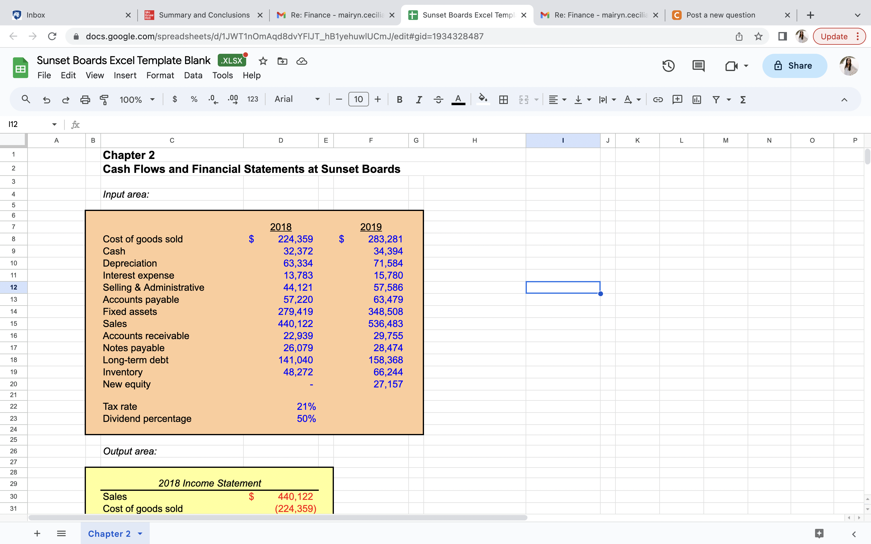 Chapter 2 Cash Flows and Financial Statements at | Chegg.com