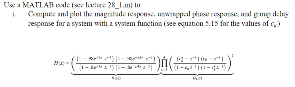 Solved Use a MATLAB code (see lecture 28_1.m) ﻿toi. ﻿Compute | Chegg.com