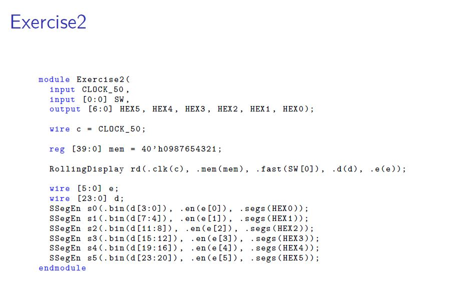 Write A Testbench For Given Verilog Code Exercise1 7169