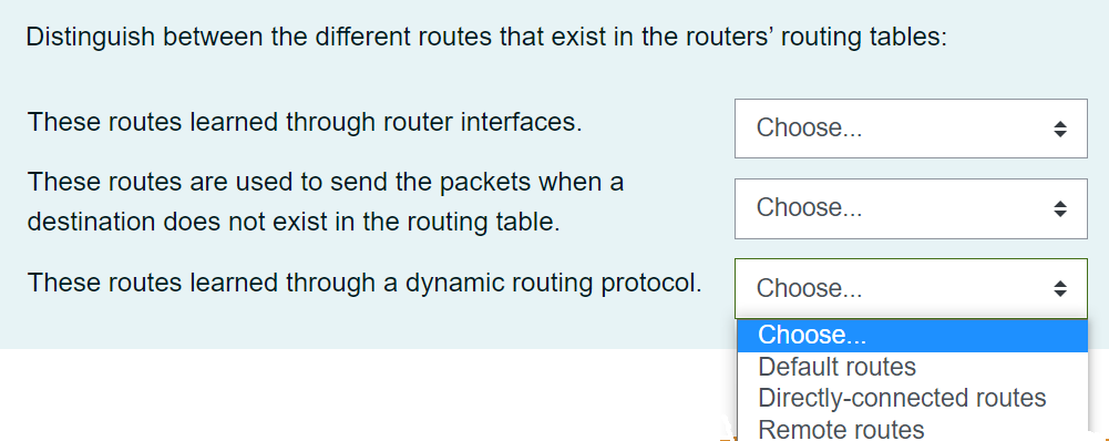 Solved Distinguish between the different routes that exist | Chegg.com