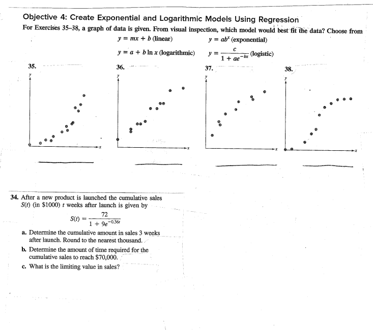 Solved Objective 4: Create Exponential and Logarithmic | Chegg.com