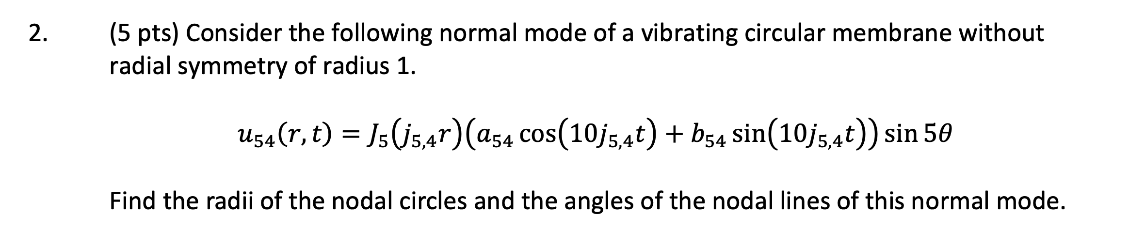 Consider the following normal mode of a vibrating | Chegg.com