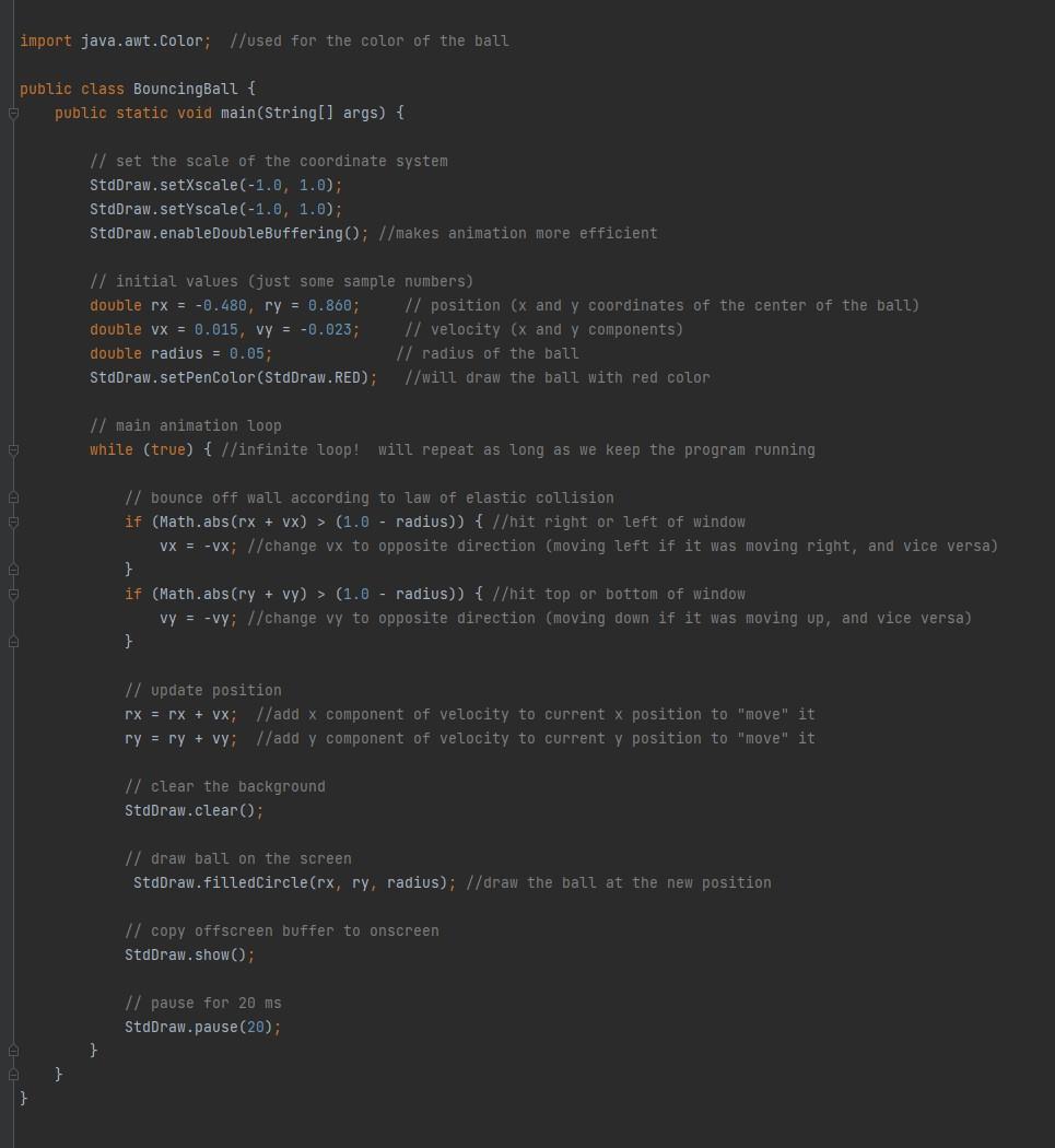 Solved Bouncing Balls Starter Code.zip ↓ For this assignment | Chegg.com Solved Bouncing Balls Starter Code.zip ↓ For this assignment | Chegg.com