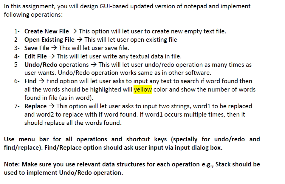 Solved In this assignment, you will design GUl-based updated | Chegg.com
