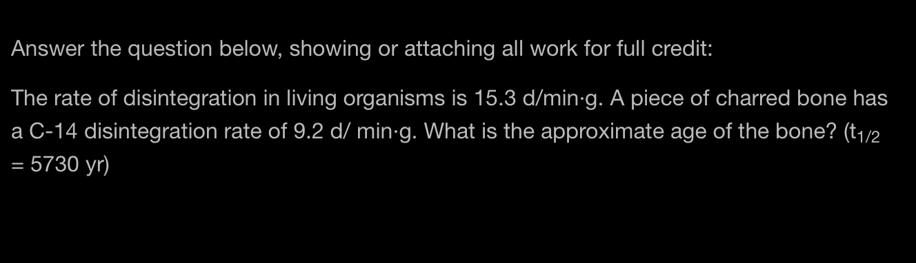 Solved Answer the question below, showing or attaching all | Chegg.com