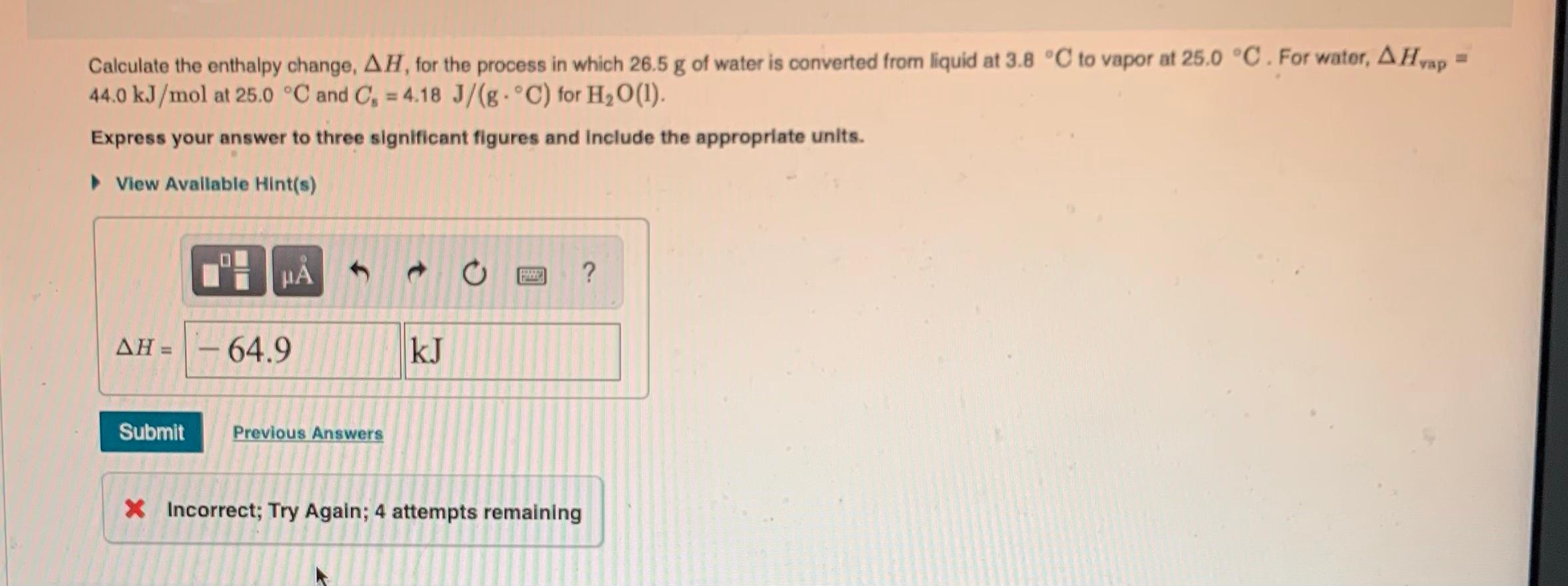 Solved Heat, q, is energy transferred between a system and | Chegg.com