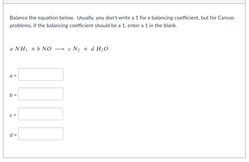 Solved Balance the equation below. Usually, you don't write | Chegg.com