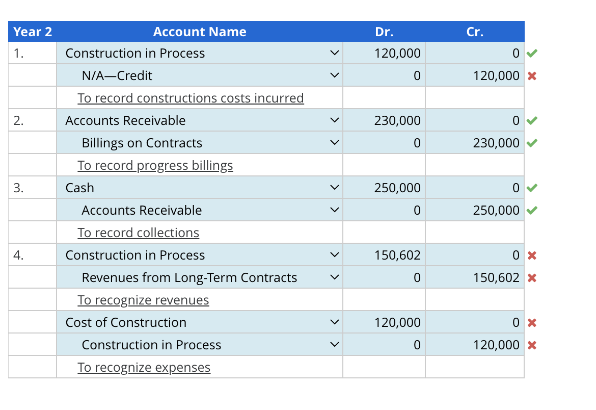 Solved Recording Long- Term Construction: Recognize Revenue | Chegg.com