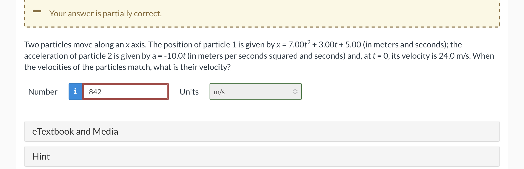 Solved Two particles move along an x ﻿axis. The position of | Chegg.com