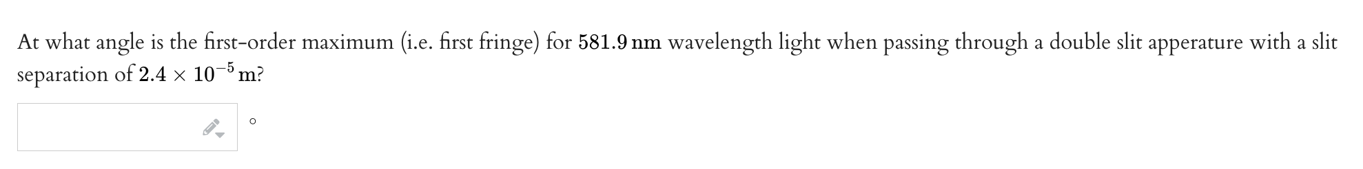 Solved At what angle is the first-order maximum (i.e. first | Chegg.com