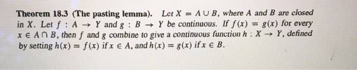 Solved Let Y be an ordered set in the order topology. Let f, | Chegg.com
