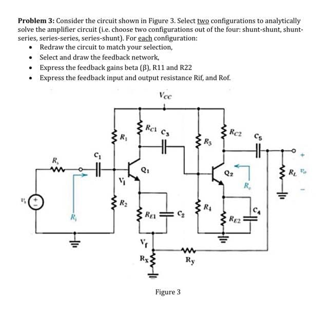 Problem 3: Consider the circuit shown in Figure 3. | Chegg.com