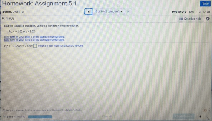 Solved Homework Assignment 5 1 Score 0 Of 1 Pt 5 1 55 Save