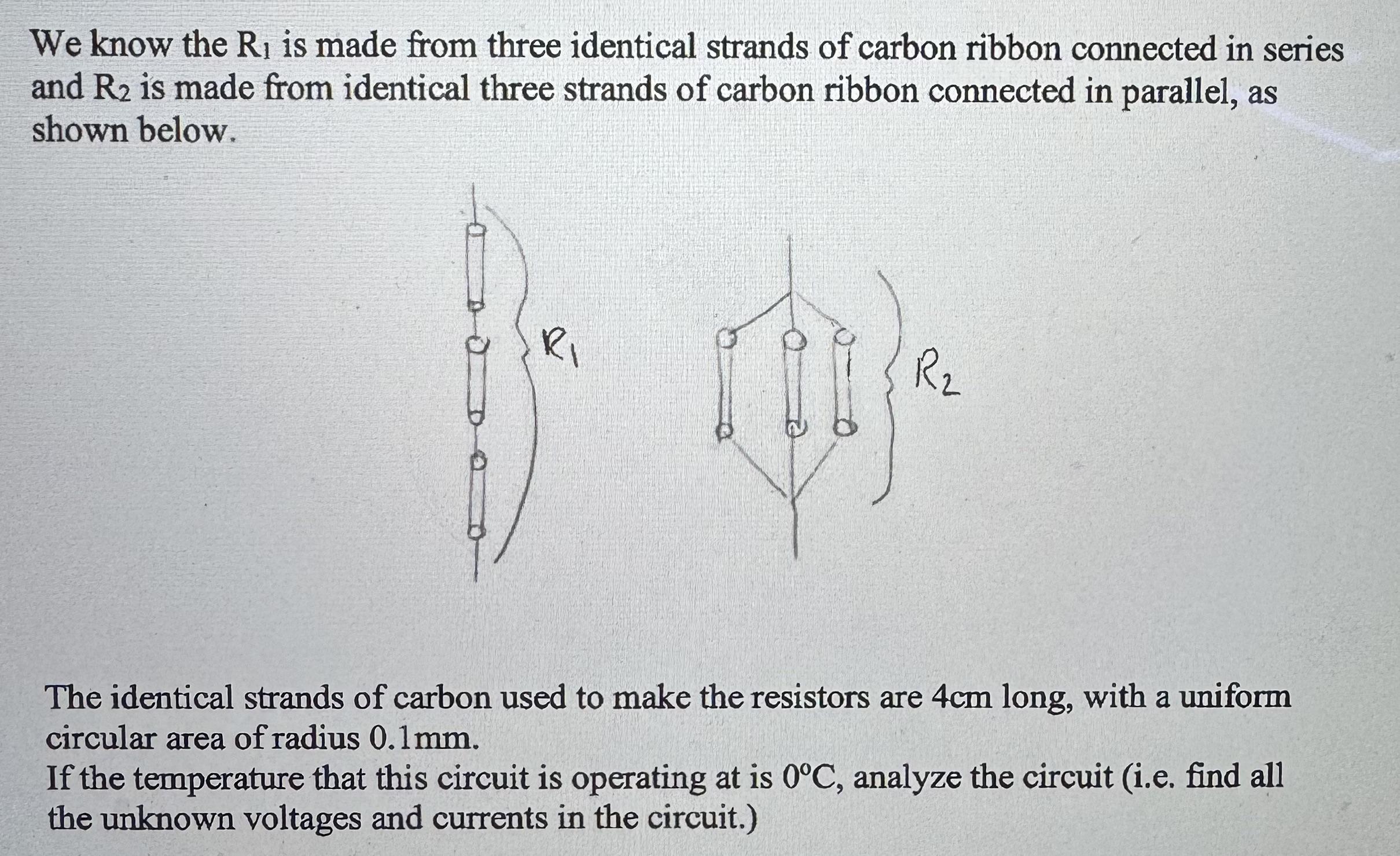 Solved We know the R1 ﻿is made from three identical strands | Chegg.com