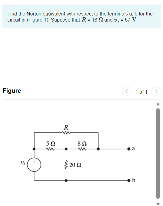 Solved Find the Norton equivalent with respect to the | Chegg.com