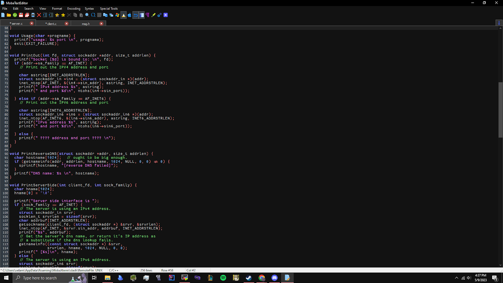 Solved Implement database server (dbserver) and client | Chegg.com