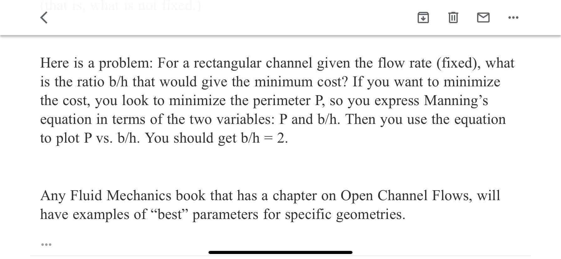 Solved Can anyone prove why this b/h ratio = 2 using the | Chegg.com