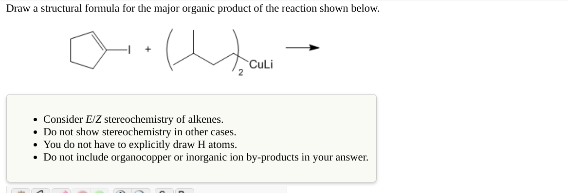 Solved Draw a structural formula for the major organic | Chegg.com