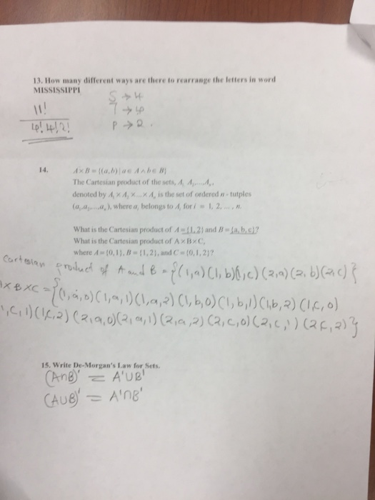 Solved 13. How many different ways are there to rearrange | Chegg.com
