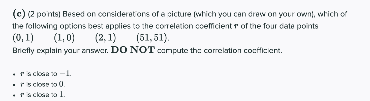 Solved Consider three data points (0, 1), (1,0), and (2, 1). | Chegg.com