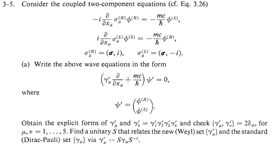 Solved 3-5. Consider the coupled two-component equations | Chegg.com