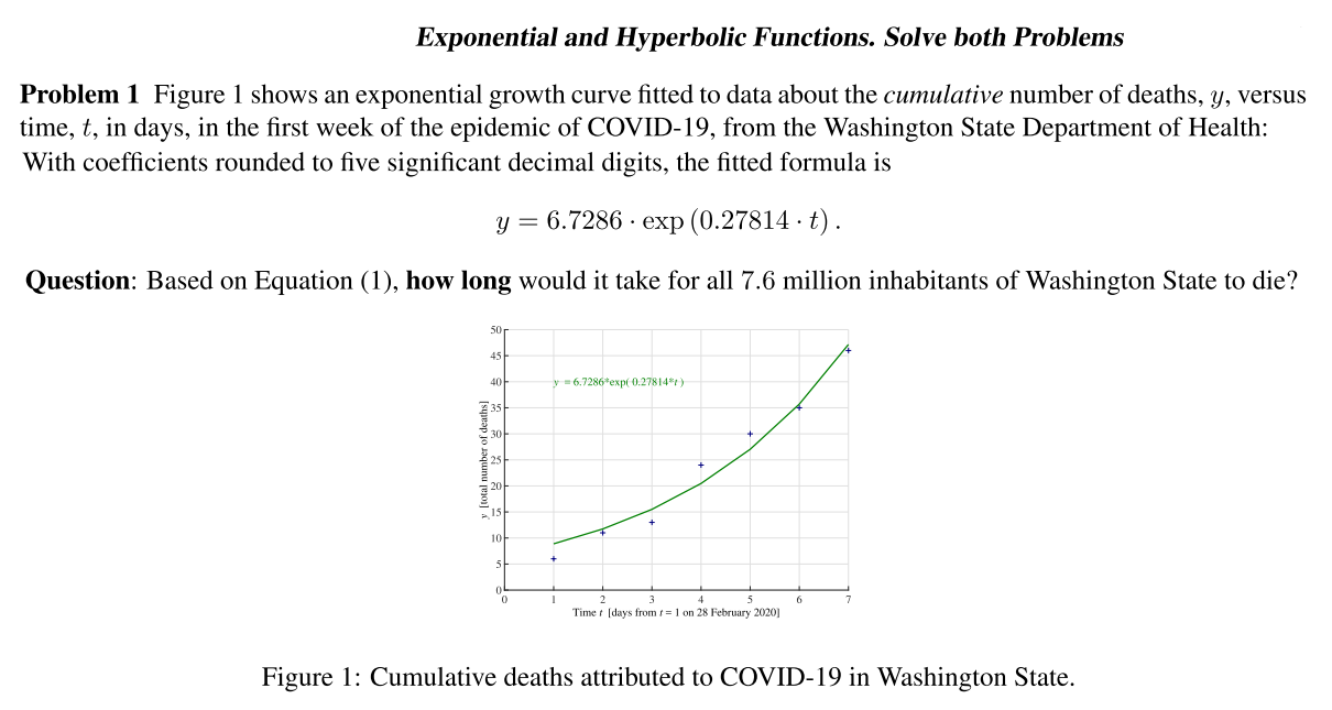 Solved Exponential and Hyperbolic Functions. Solve both | Chegg.com