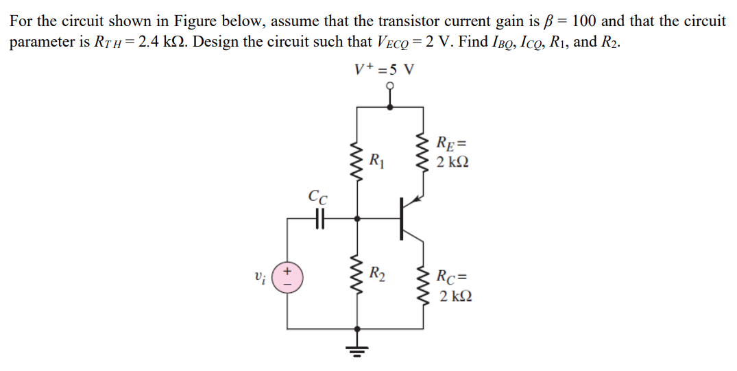 Solved For the circuit shown in Figure below, assume that | Chegg.com