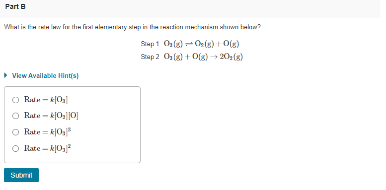 Solved The following three-step mechanism has been proposed | Chegg.com