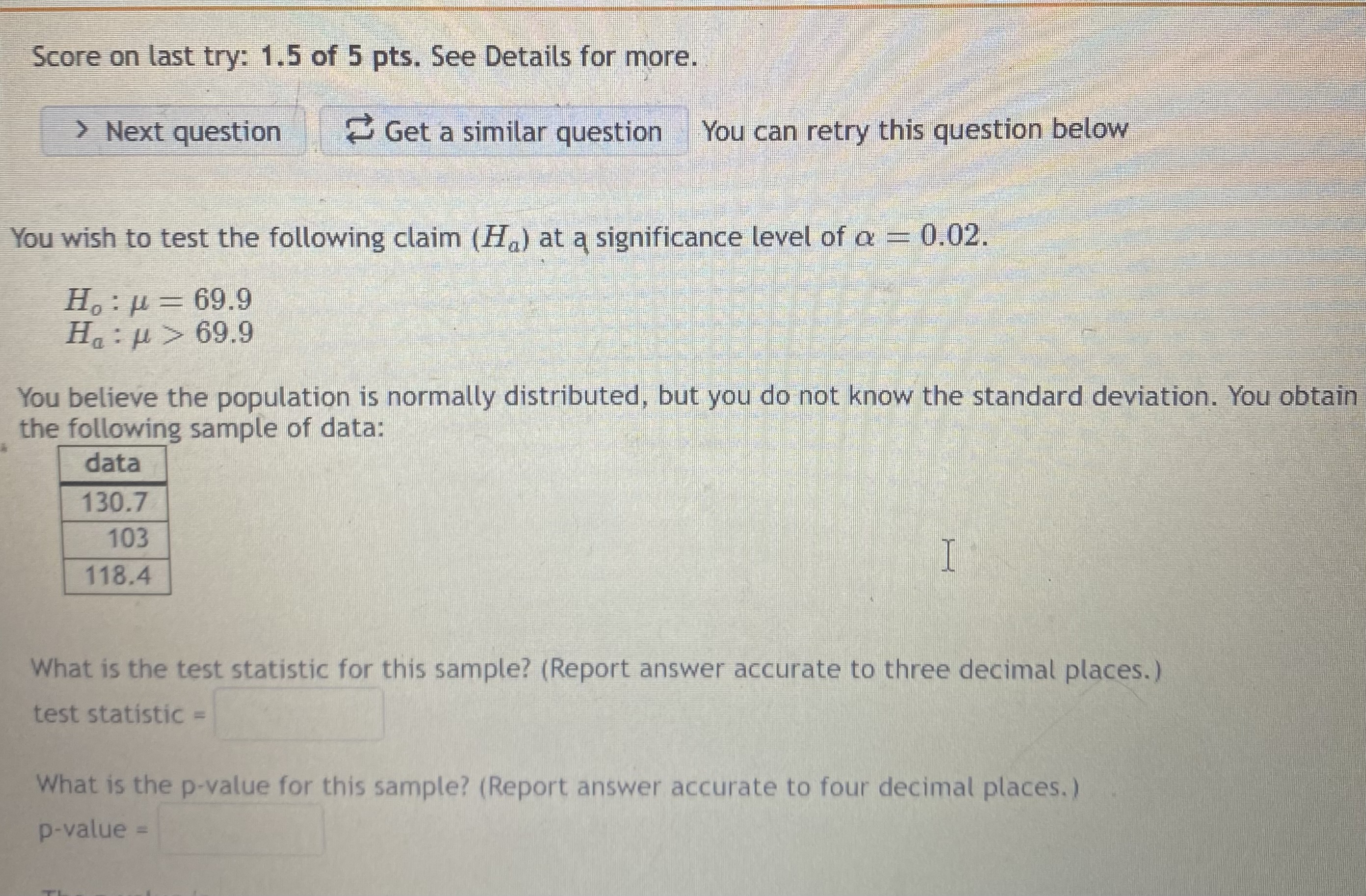 Solved Next question You can retry this question below You | Chegg.com