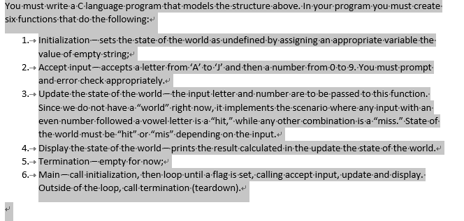 You must-write-a-C-language program that models the | Chegg.com